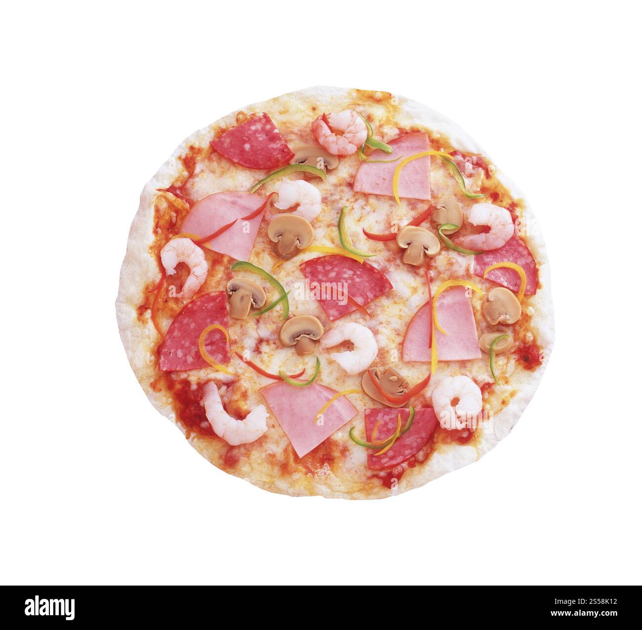 Pizza Pepperoni isolated on white background. Pizza Pepperoni Stock ...