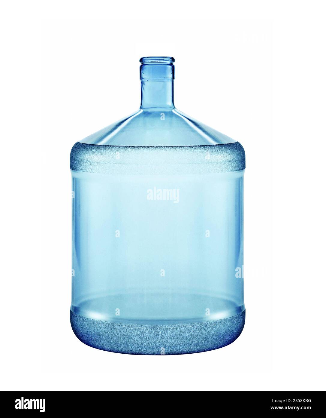 Plastic 5 gallon container isolated on a white background. Plastic 5 ...