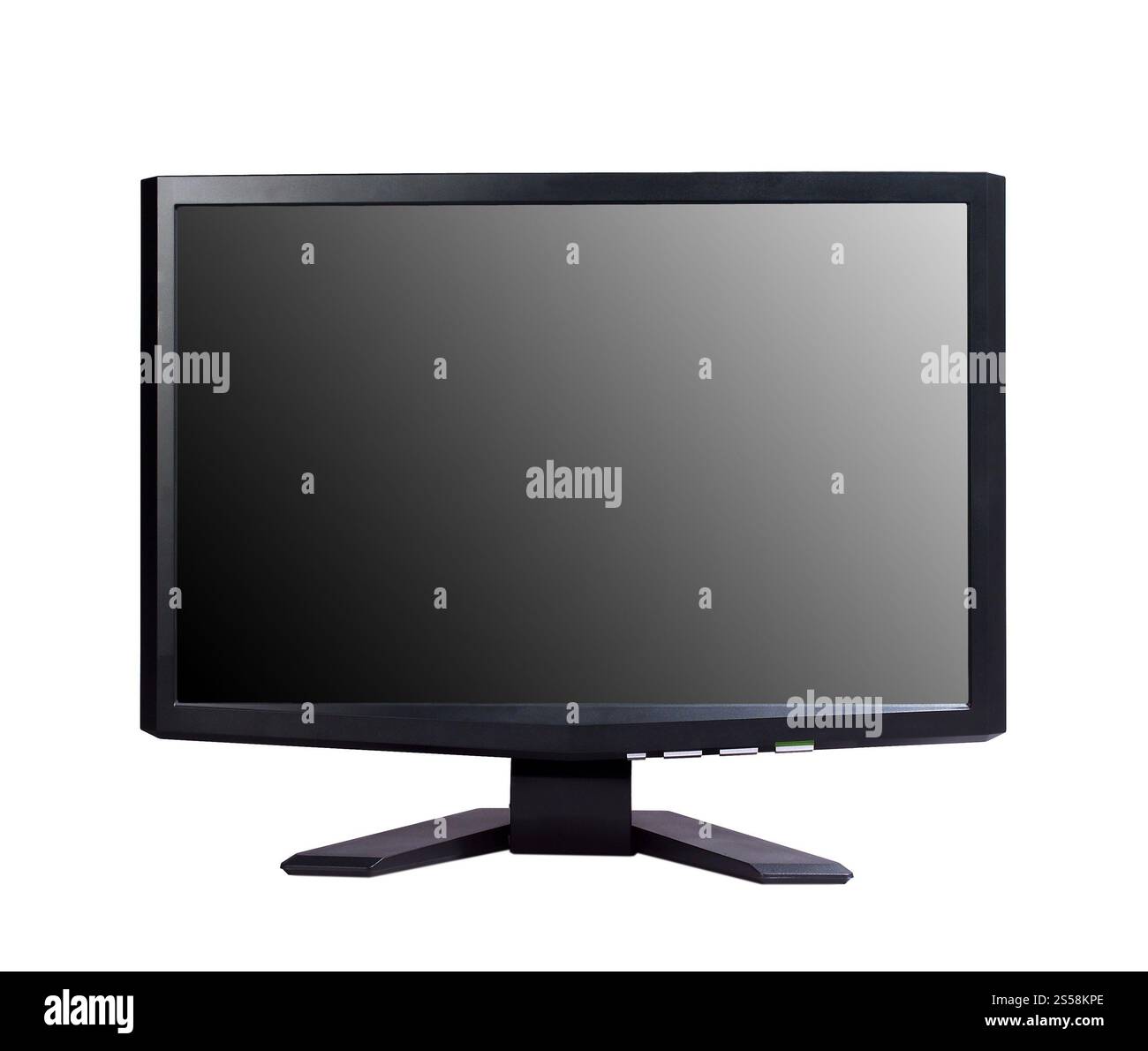 Modern widescreen tv lcd monitor isolated on white background. Modern ...