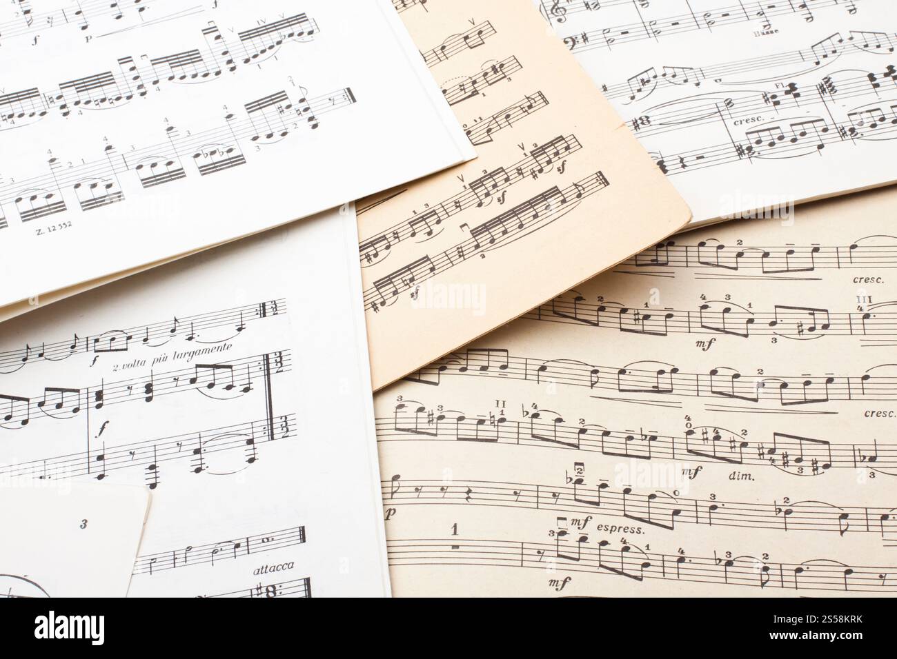 Old hymn sheet hi-res stock photography and images - Alamy