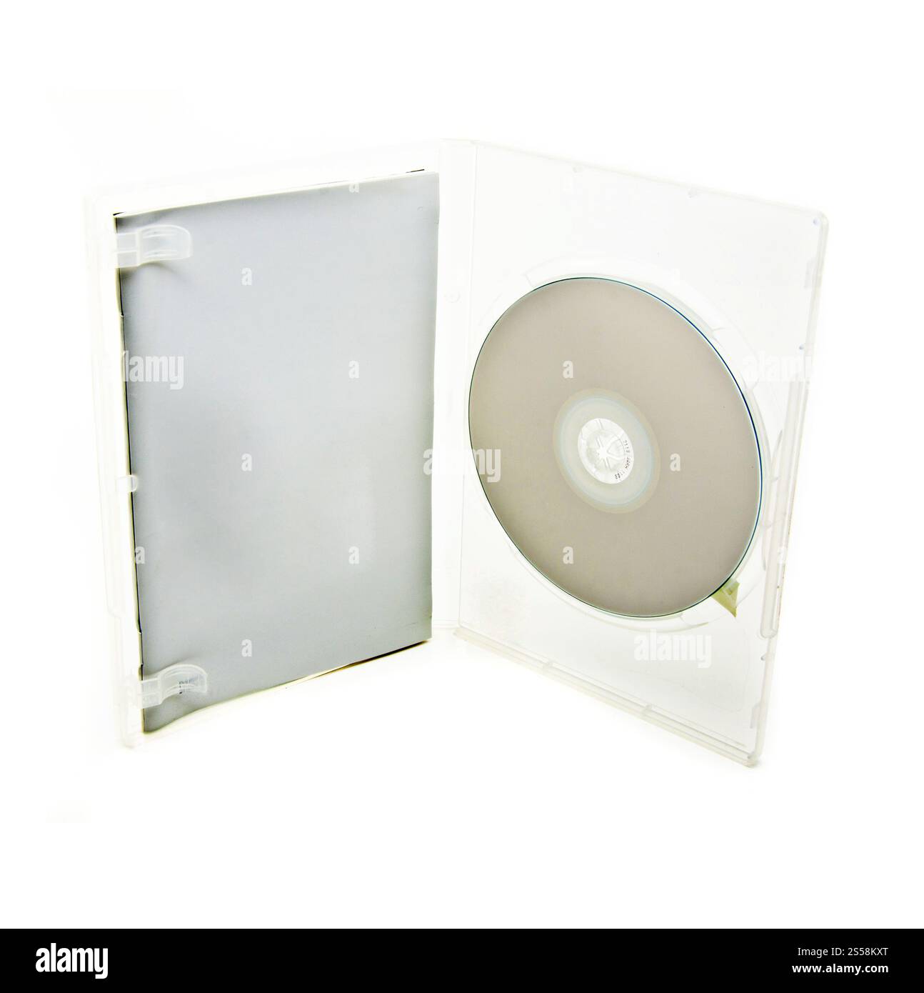 blank box and cd or dvd disk isolated a white background. blank box and ...