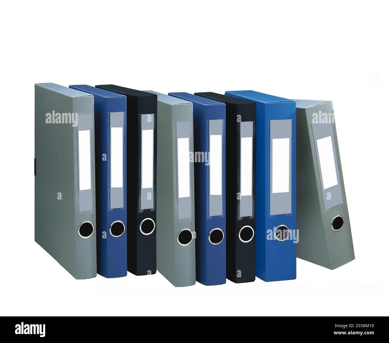 Office folders isolated a white background. Office folders isolated on ...