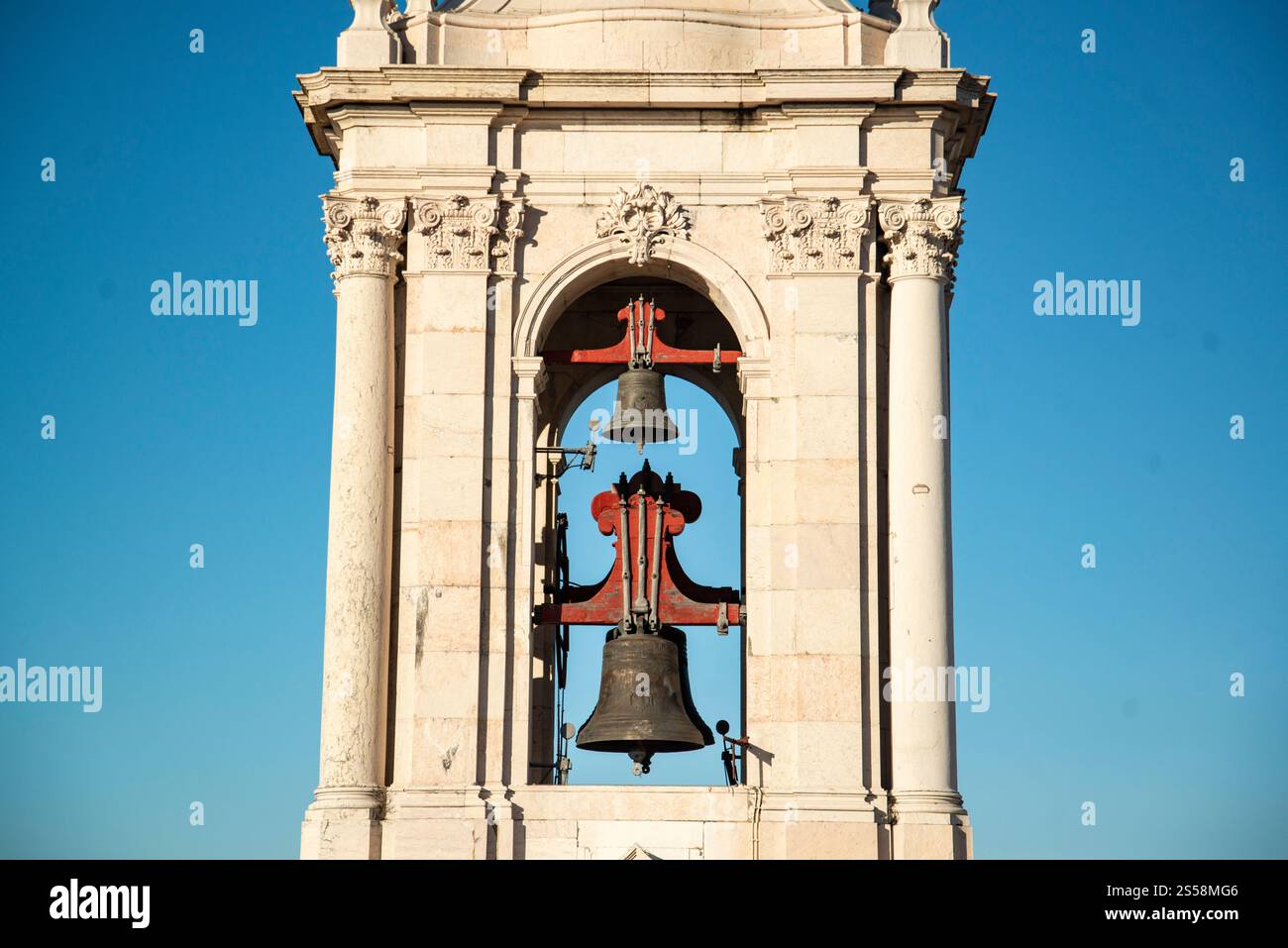 the Church of Basilica da Estrela in Estrela in the City of Lisbon in ...