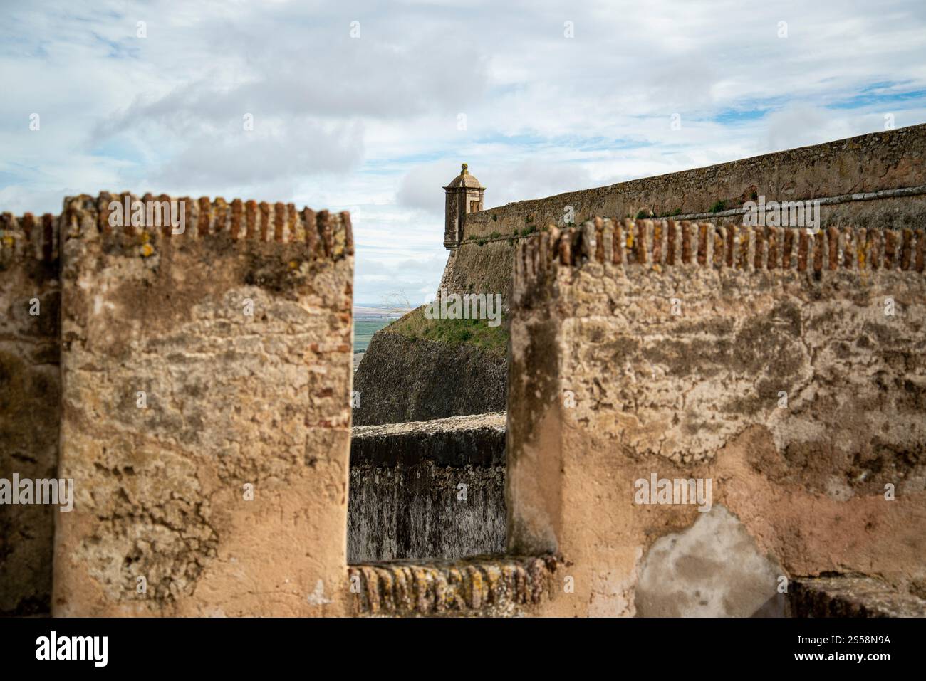 the Fort of Santa Luzia near the city of Elvas in Alentejo in Portugal ...