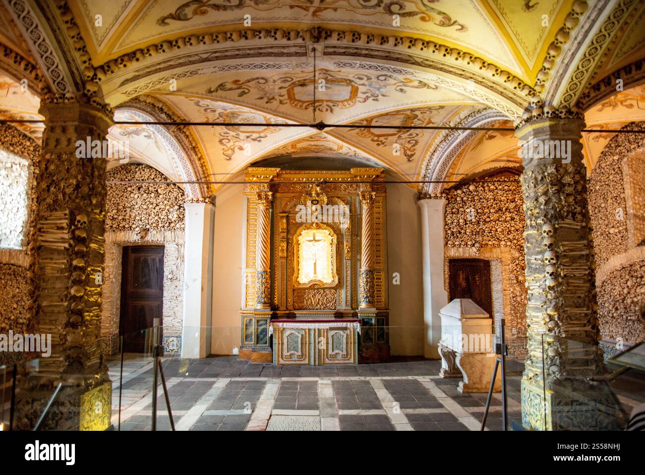 Human Bones at the Capela dos Ossos at the St Francis Church or igreja ...