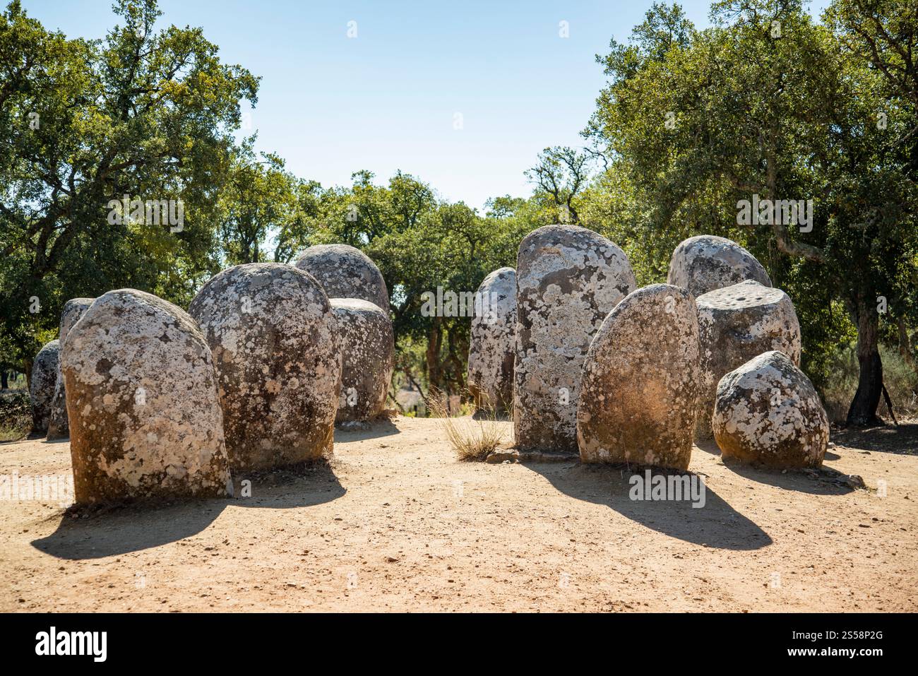 the Ebora Megalithica and Cromlech of Almendres in Almendres near the ...