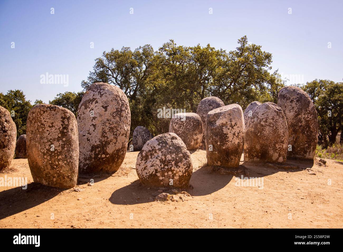 the Ebora Megalithica and Cromlech of Almendres in Almendres near the ...