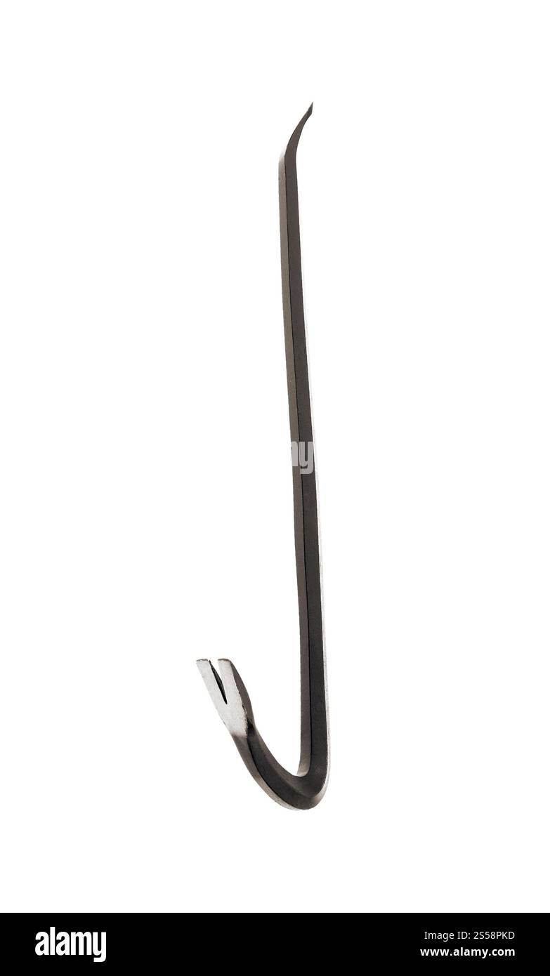 Crowbar isolated on white background. Crowbar isolated Stock Photo - Alamy