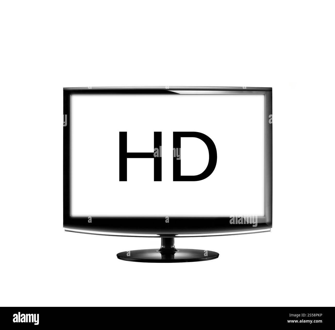 High definition lcd TV isolated. High definition lcd TV Stock Photo - Alamy