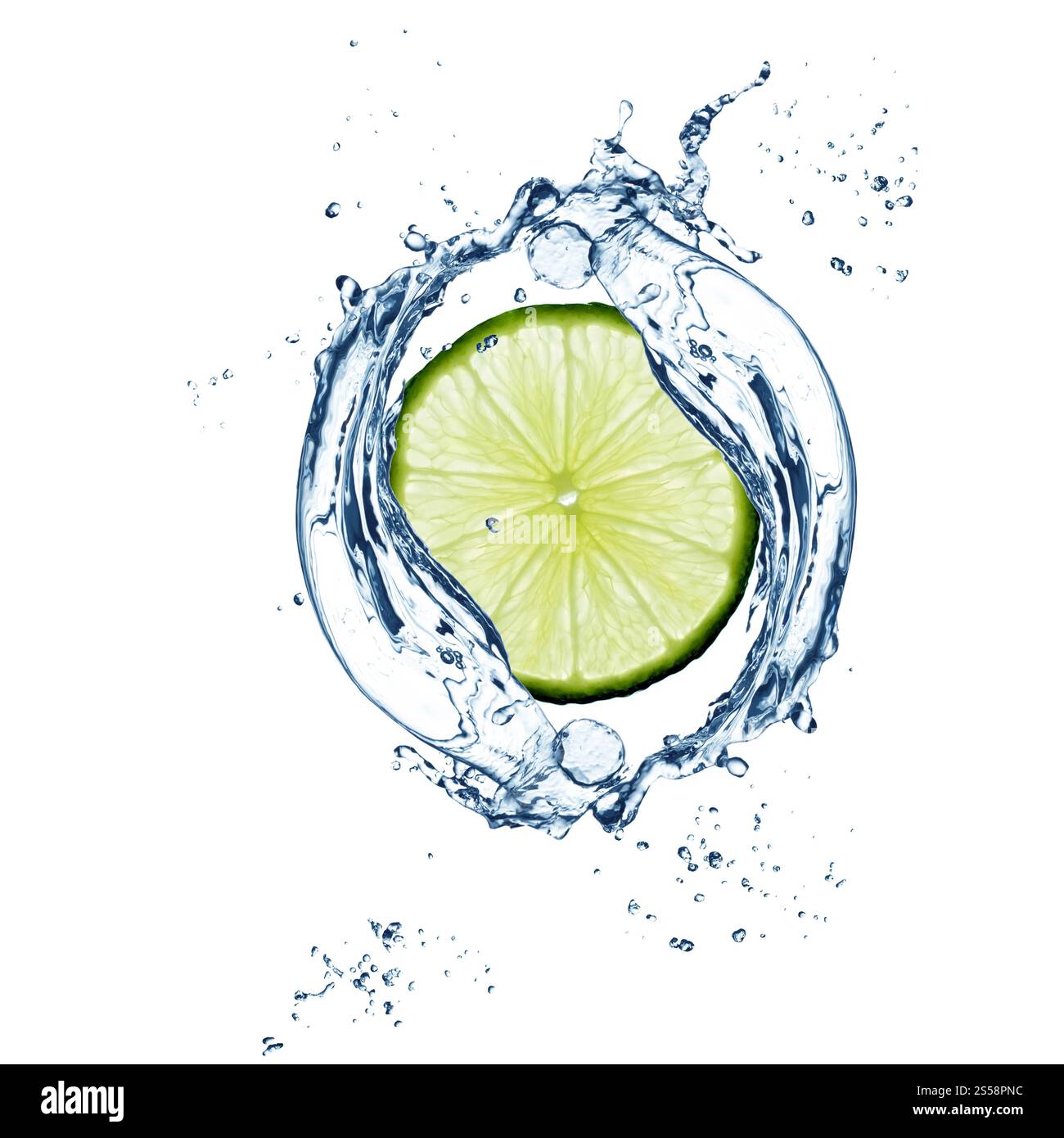 Slice of lime in water splash - excellent quality. Slice of lime in water splash Stock Photo - Alamy