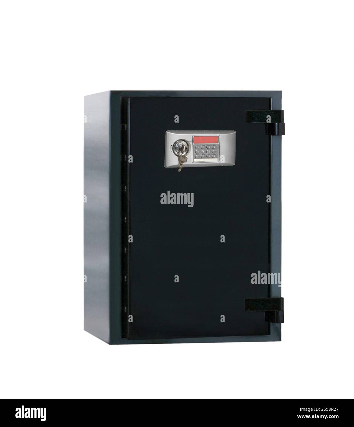 Bank safe isolated on white. Bank safe Stock Photo - Alamy