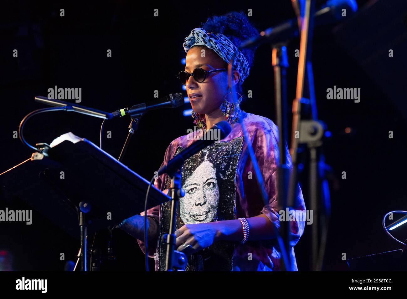 New York, NY, 13 January 2025: Aja Monet performs during Winter ...