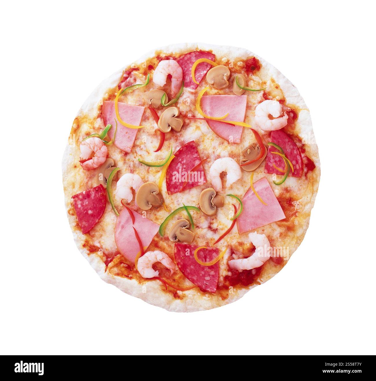 Pizza Pepperoni isolated on white background. Pizza Pepperoni Stock ...