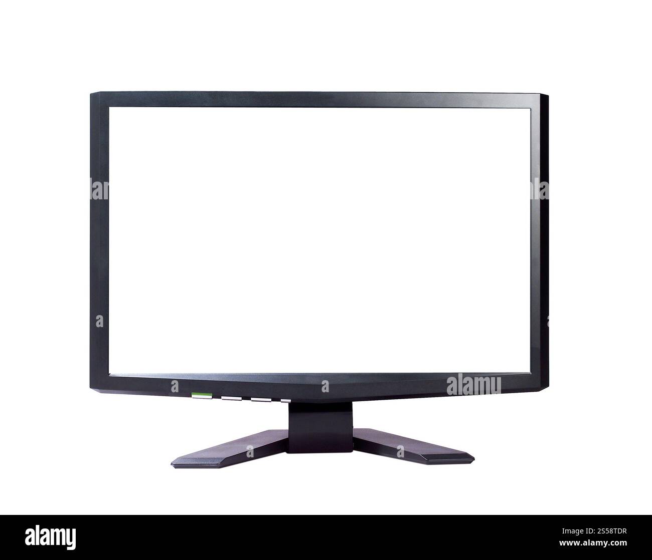 Modern widescreen tv lcd monitor isolated on white background. Modern ...