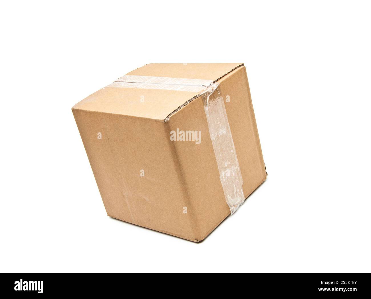 cardboard box carton container isolated on white background. cardboard ...