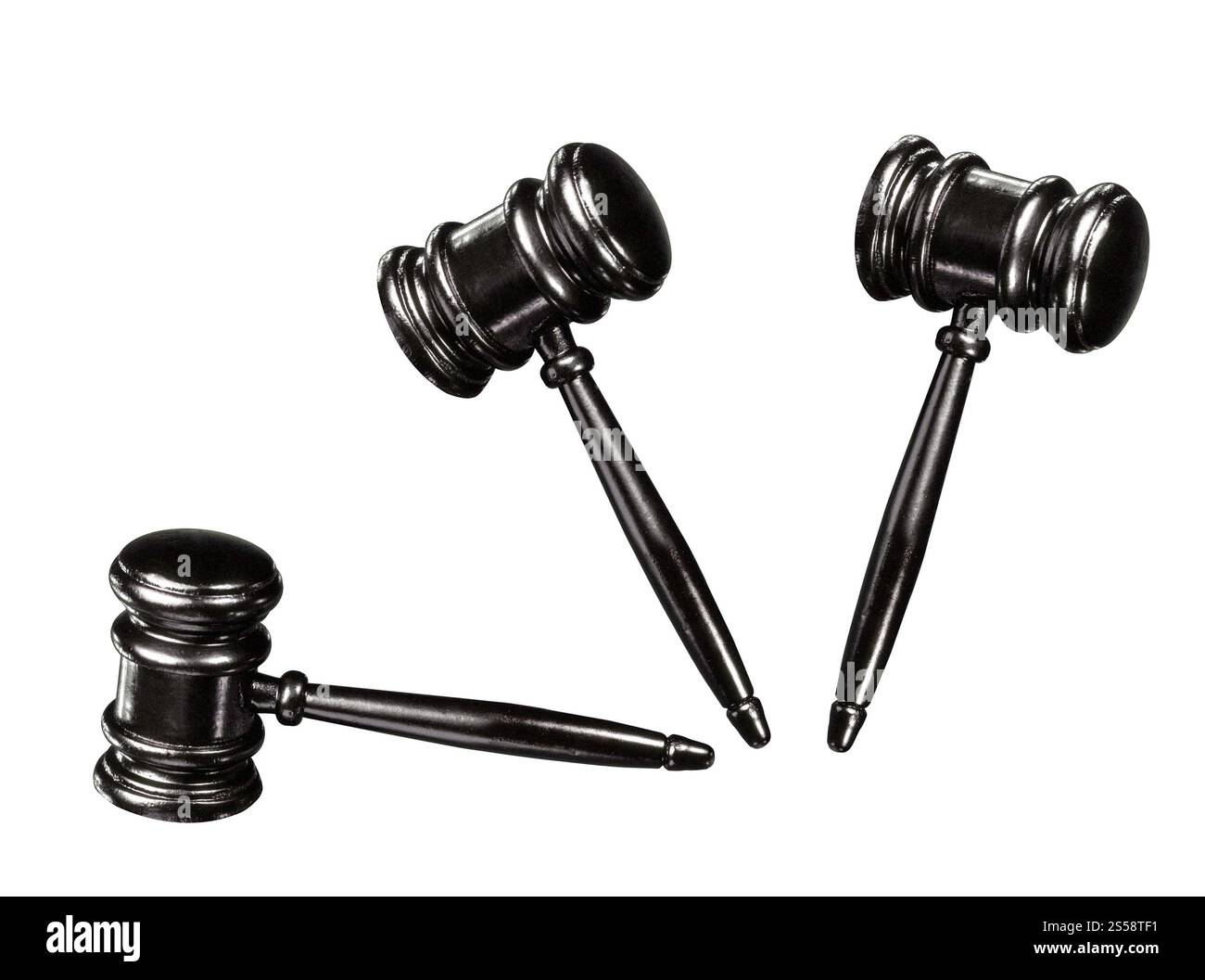 Wooden Gavels on White Background. Wooden Gavels Stock Photo - Alamy
