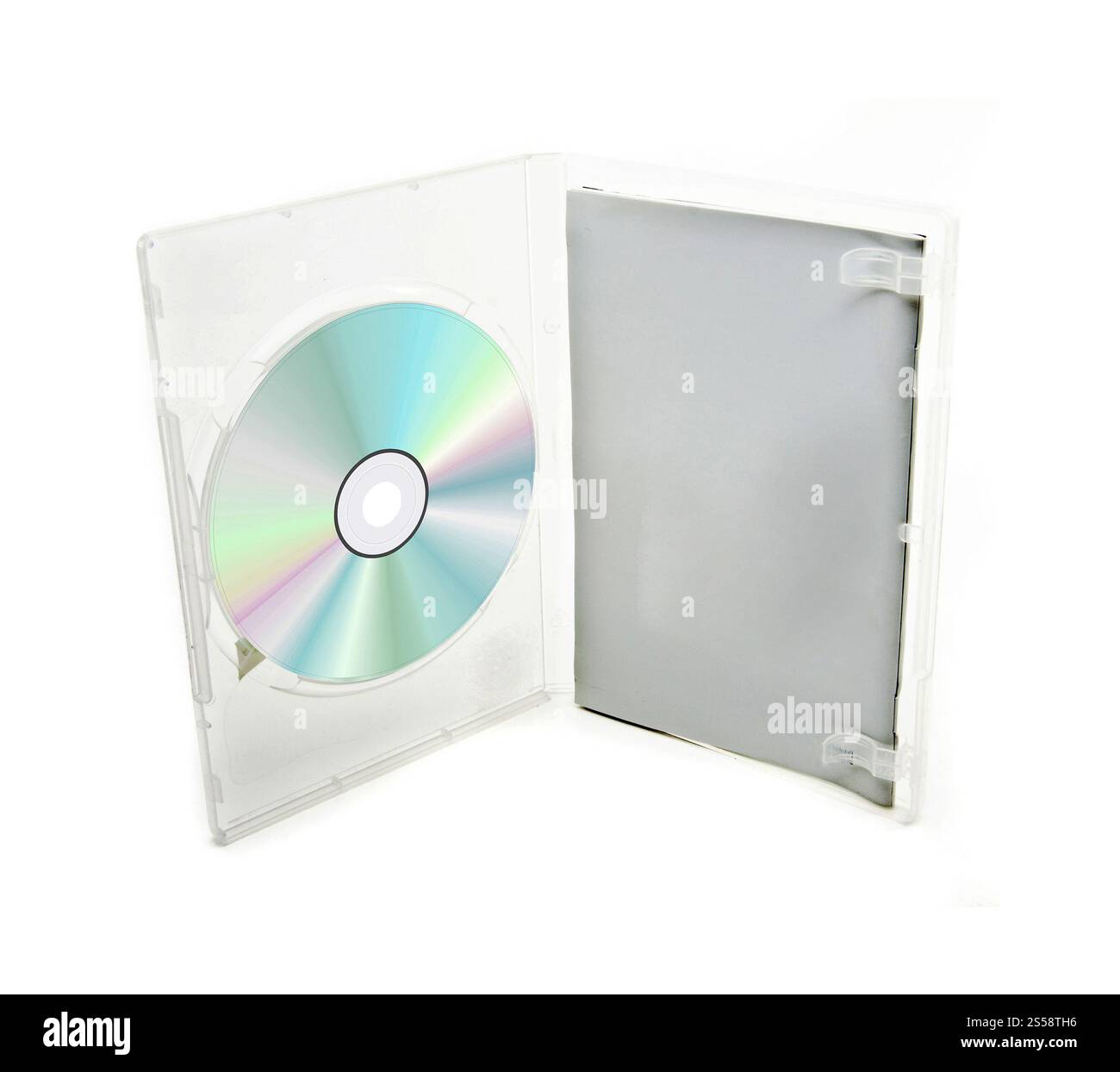 blank box and cd or dvd disk isolated on white background. blank box and cd or dvd disk Stock ...