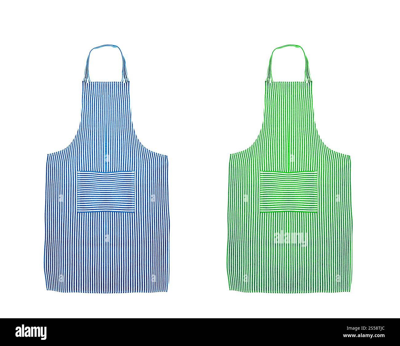 female aprons isolated on white background. female aprons Stock Photo ...