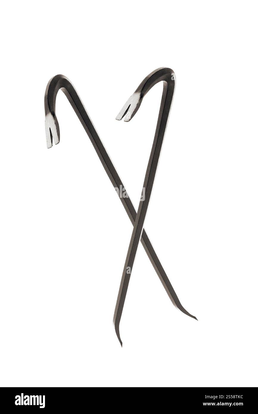 Crowbar isolated on white background. Crowbars isolated Stock Photo - Alamy