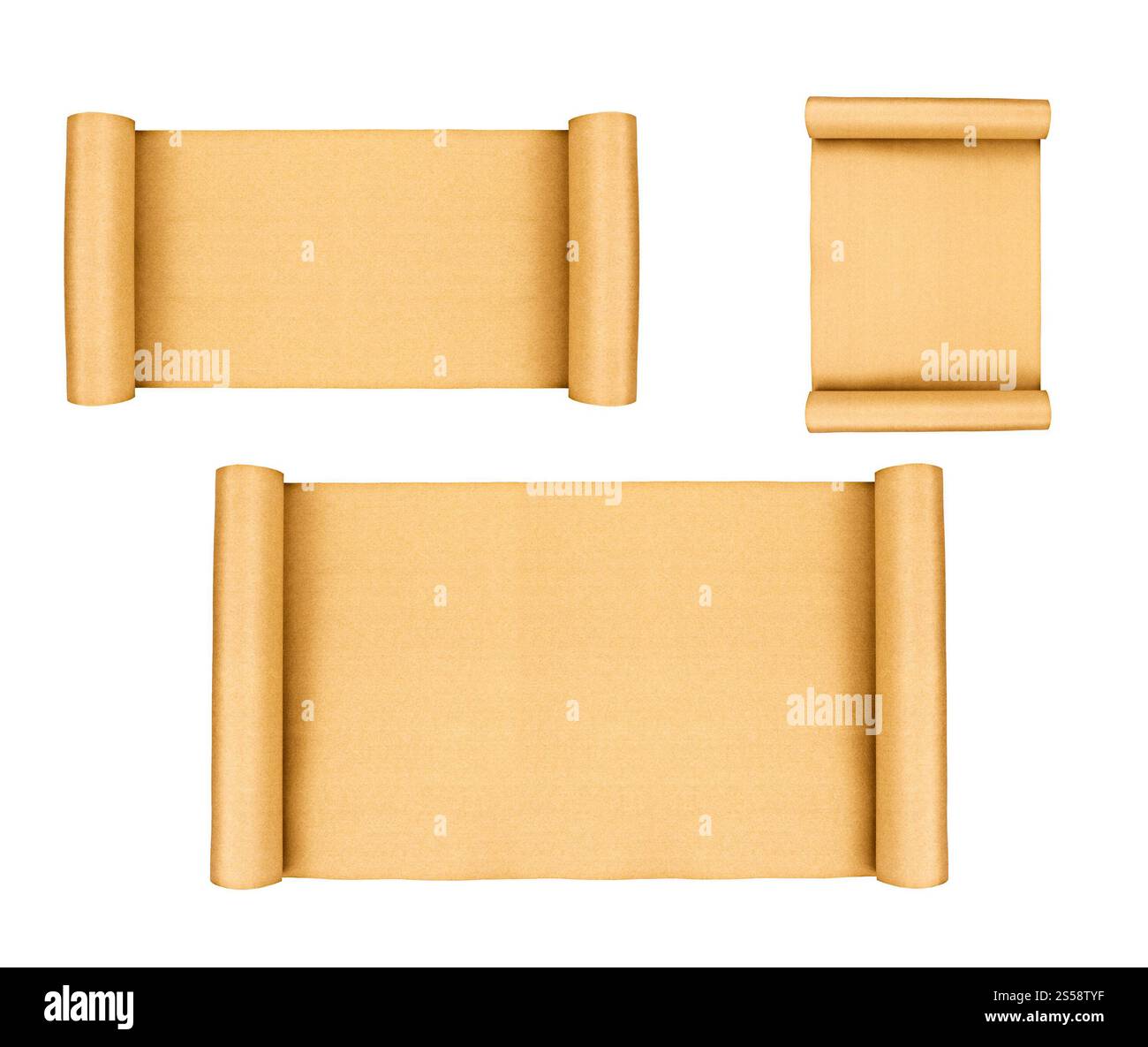 Vintage Papers isolated on white background. Vintage Papers isolated ...