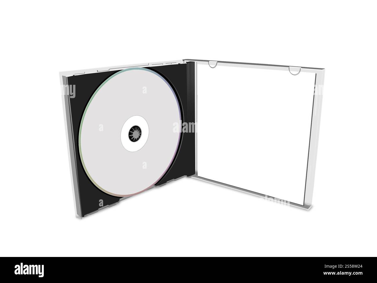 blank cd cover isolated on white background. blank cd cover isolated Stock Photo - Alamy