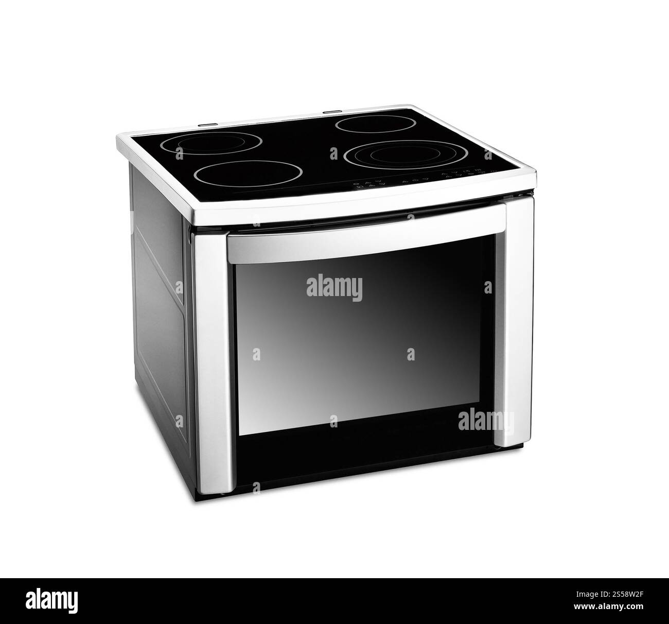 Electric cooker and oven, on a white background Stock Photo - Alamy