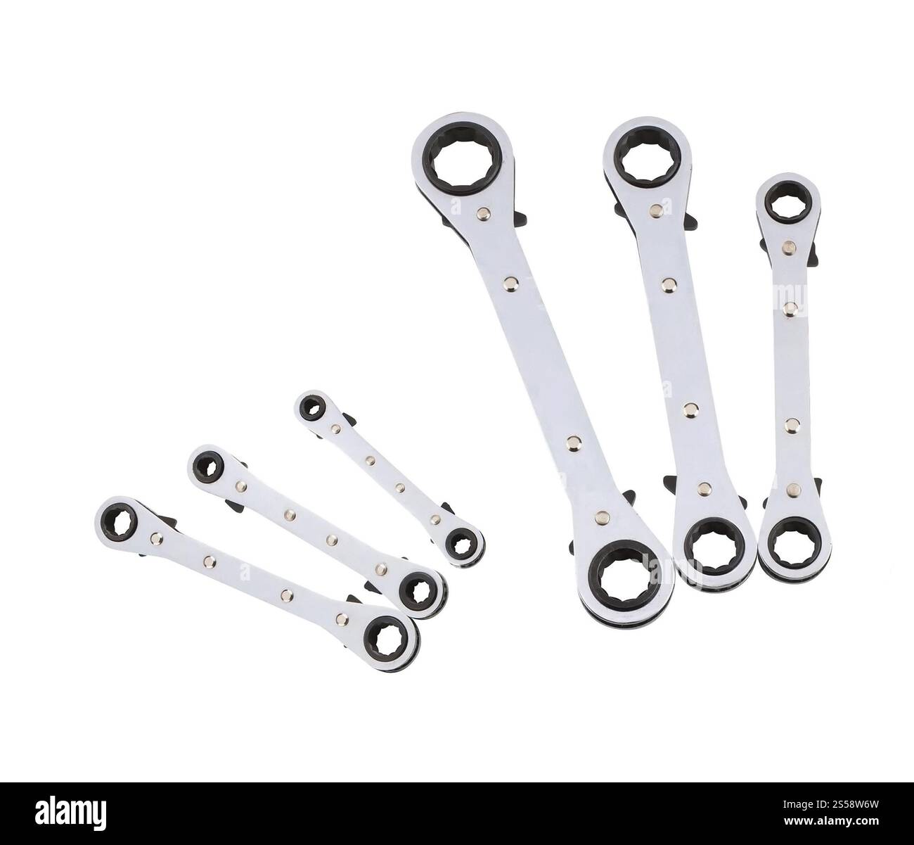 spanners isolated on white background. spanners isolated with clipping ...