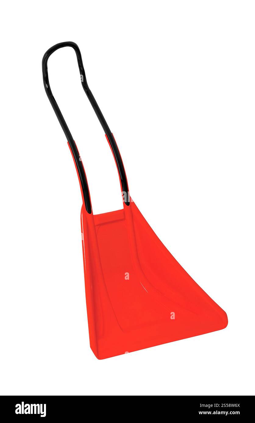red snow shovel isolated on white background. red snow shovel Stock ...