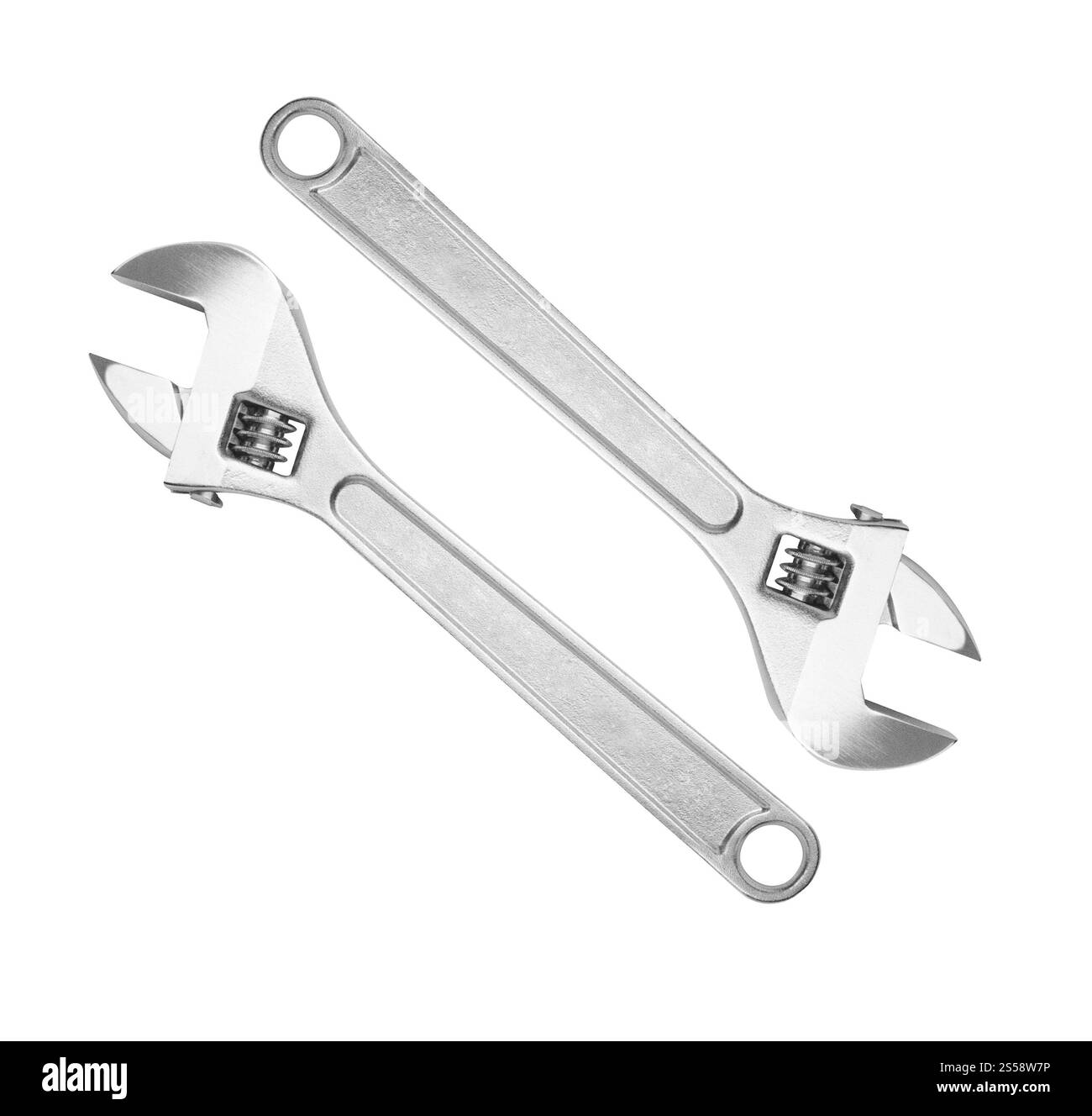 Metal spanners isolated on white background. Metal spanners Stock Photo ...