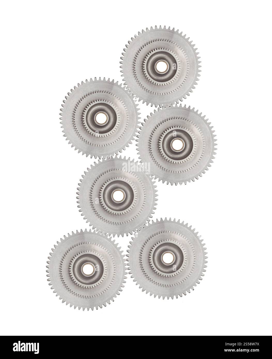 gears isolated on white background. gears Stock Photo - Alamy