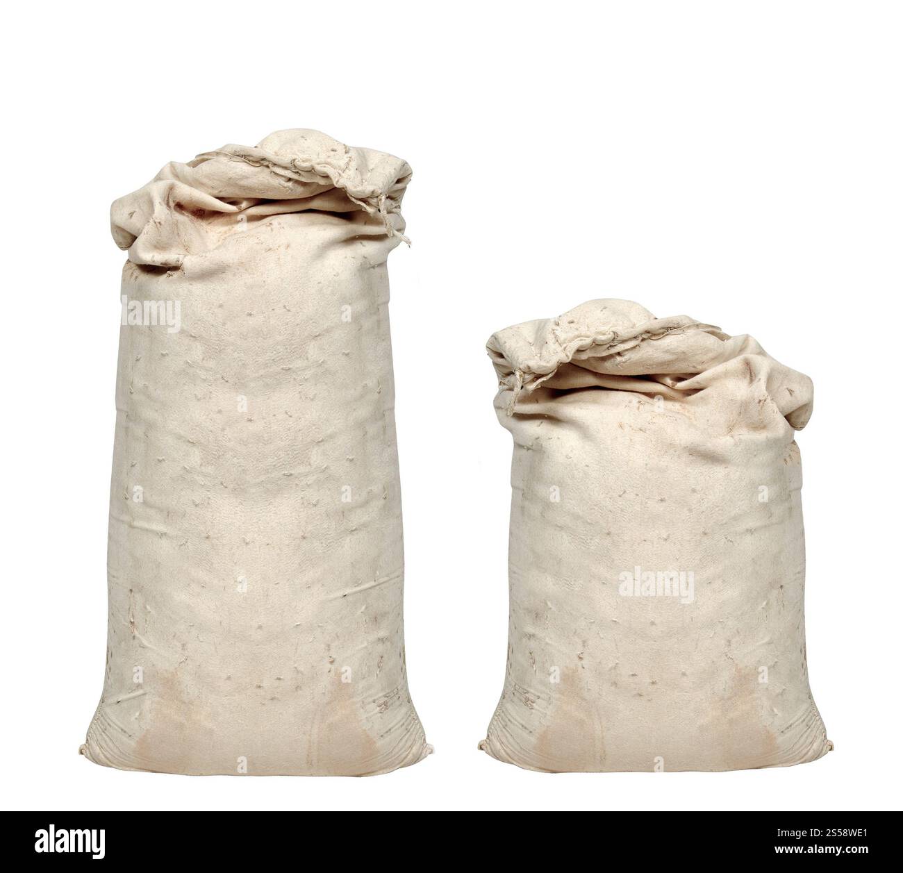 Big sacks isolated on white. Big sacks Stock Photo - Alamy
