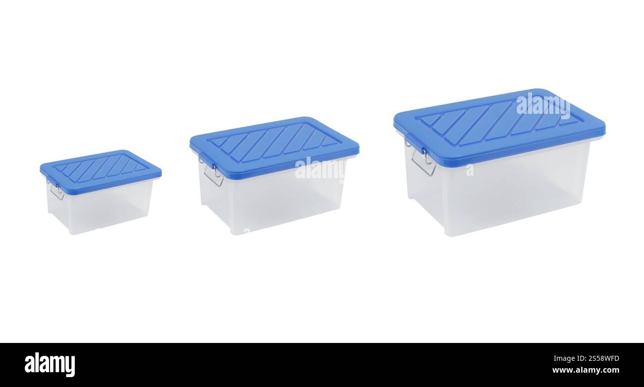 plastic containers isolated on white. plastic containers Stock Photo ...