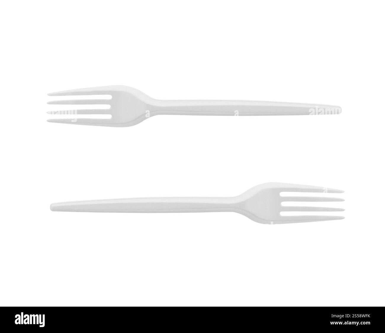 Plastic Forks on White Background. Plastic Forks Stock Photo - Alamy