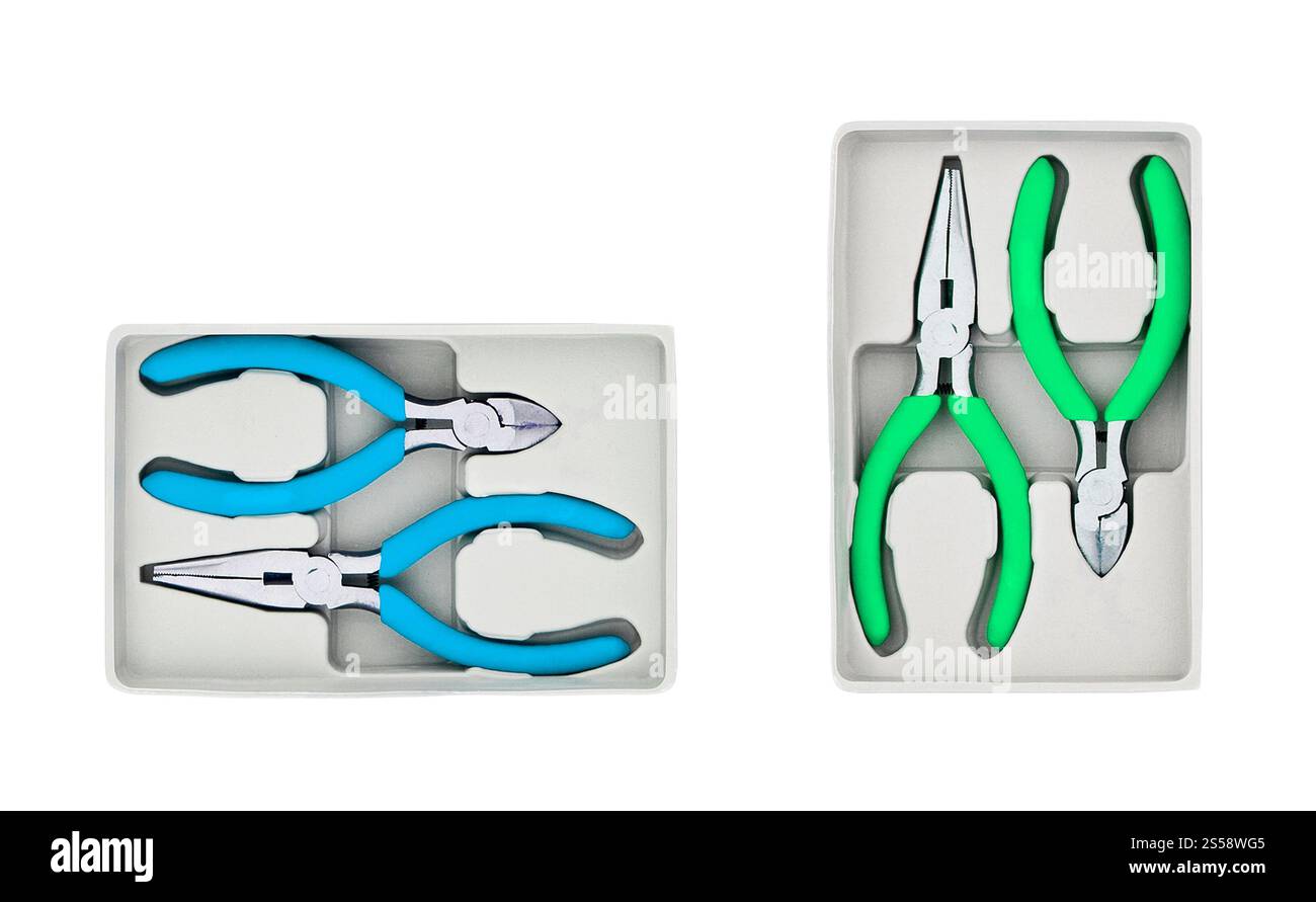 Pliers in hand on Cut Out Stock Images & Pictures - Alamy