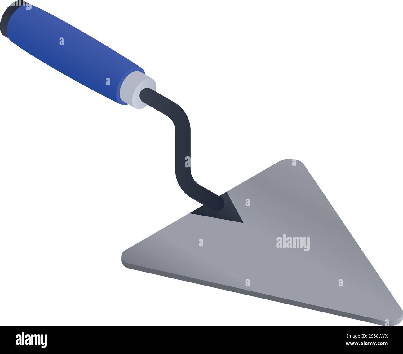 Trowel icon. Isometric of trowel vector icon for web design isolated on ...