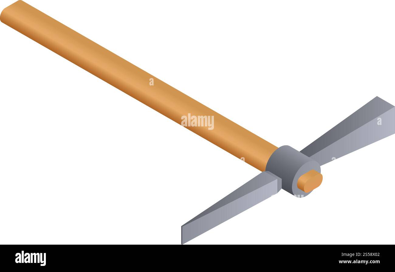 Axe pick icon. Isometric of axe pick vector icon for web design ...