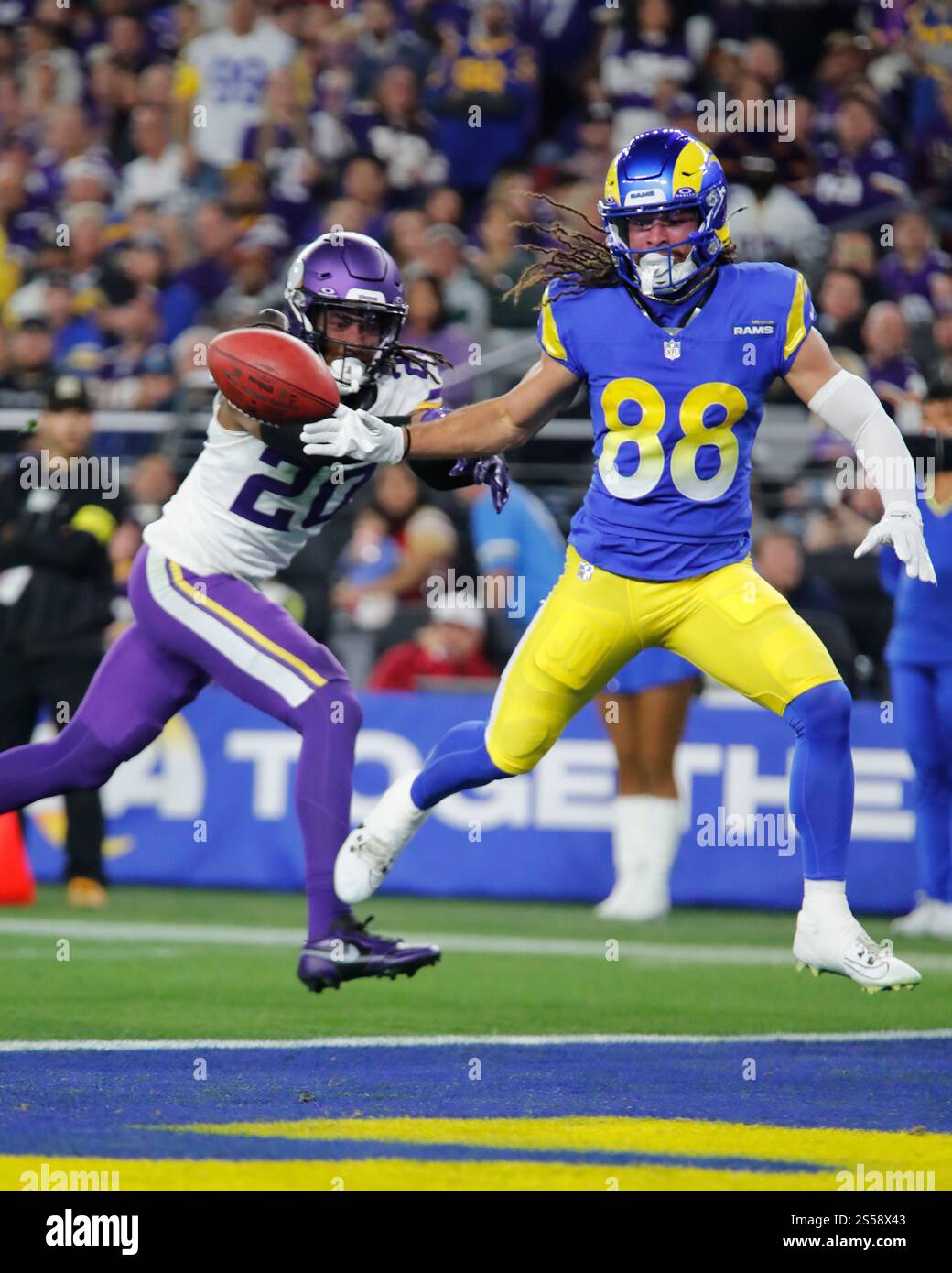 January 13, 2025: Los Angeles Rams wide receiver Jordan Whittington (88 ...