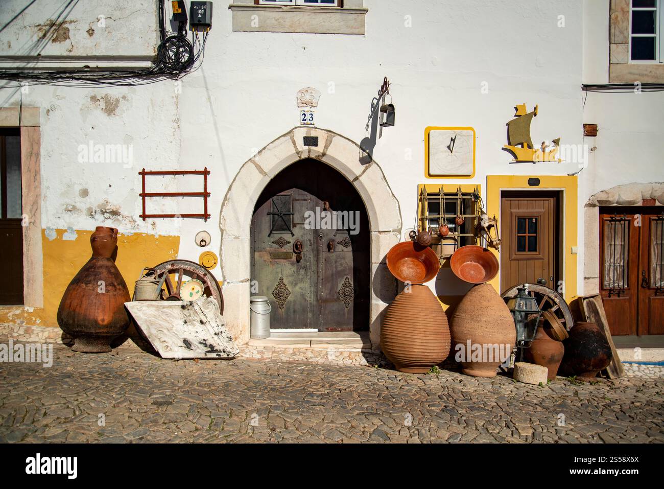 a old House in the Castelo in the old Town of Estremoz in Estremoz in ...