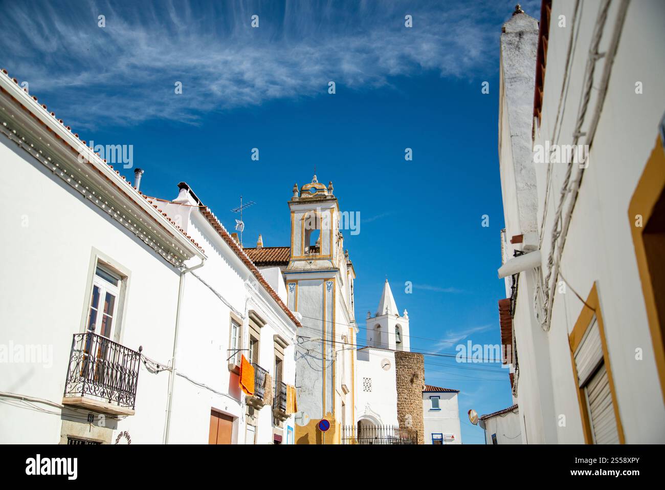 the Church and Igreja Matriz de Redondo and Gate at the Parca Dom Dinis ...