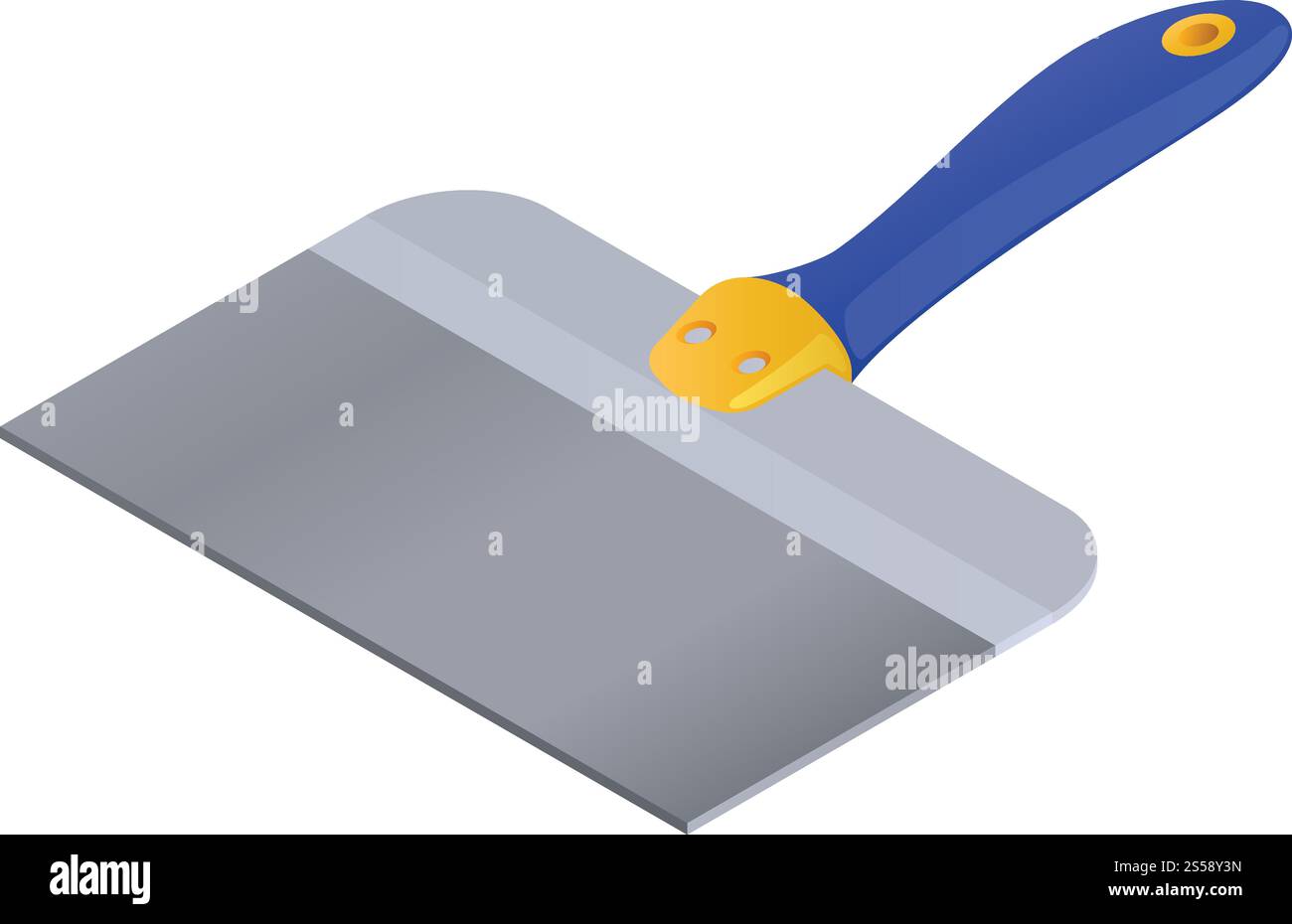 Construction spatula icon. Isometric of construction spatula vector ...