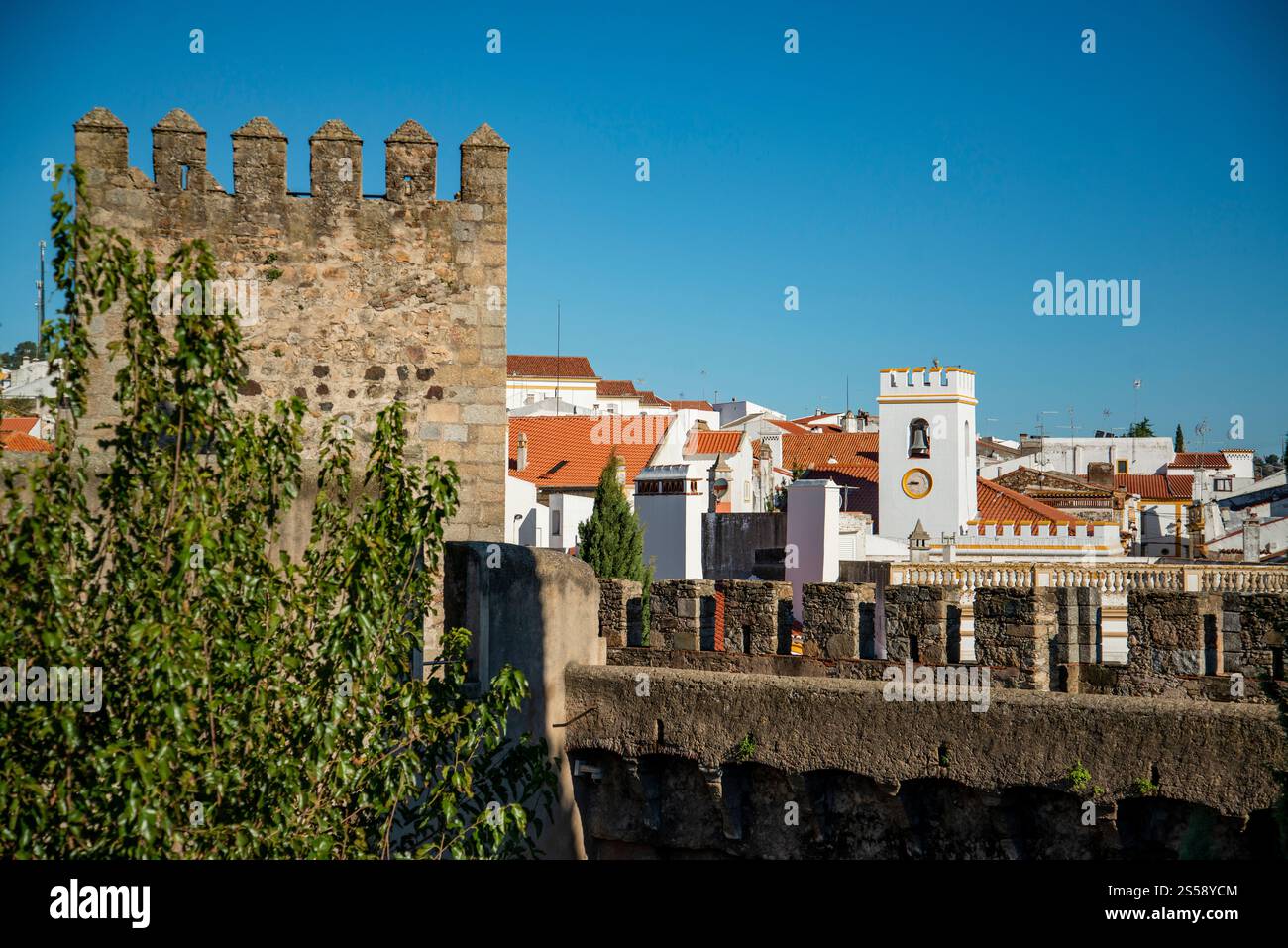 the Castelo in the Village of Alter do Chao in Alentejo in Portugal ...
