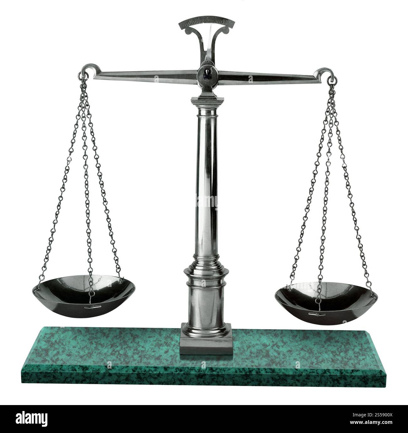 Balance scales on law Cut Out Stock Images & Pictures - Alamy