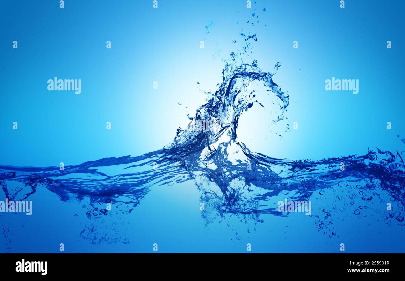 Water splash on light blue background. Water splash Stock Photo - Alamy