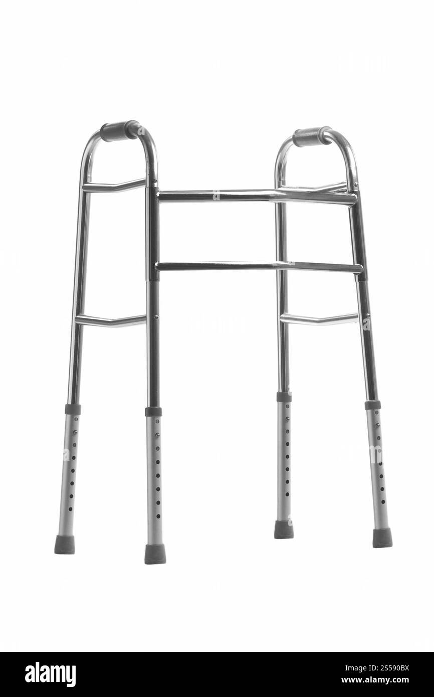 Walker, orthopedic equipment isolated on white background. Walker ...