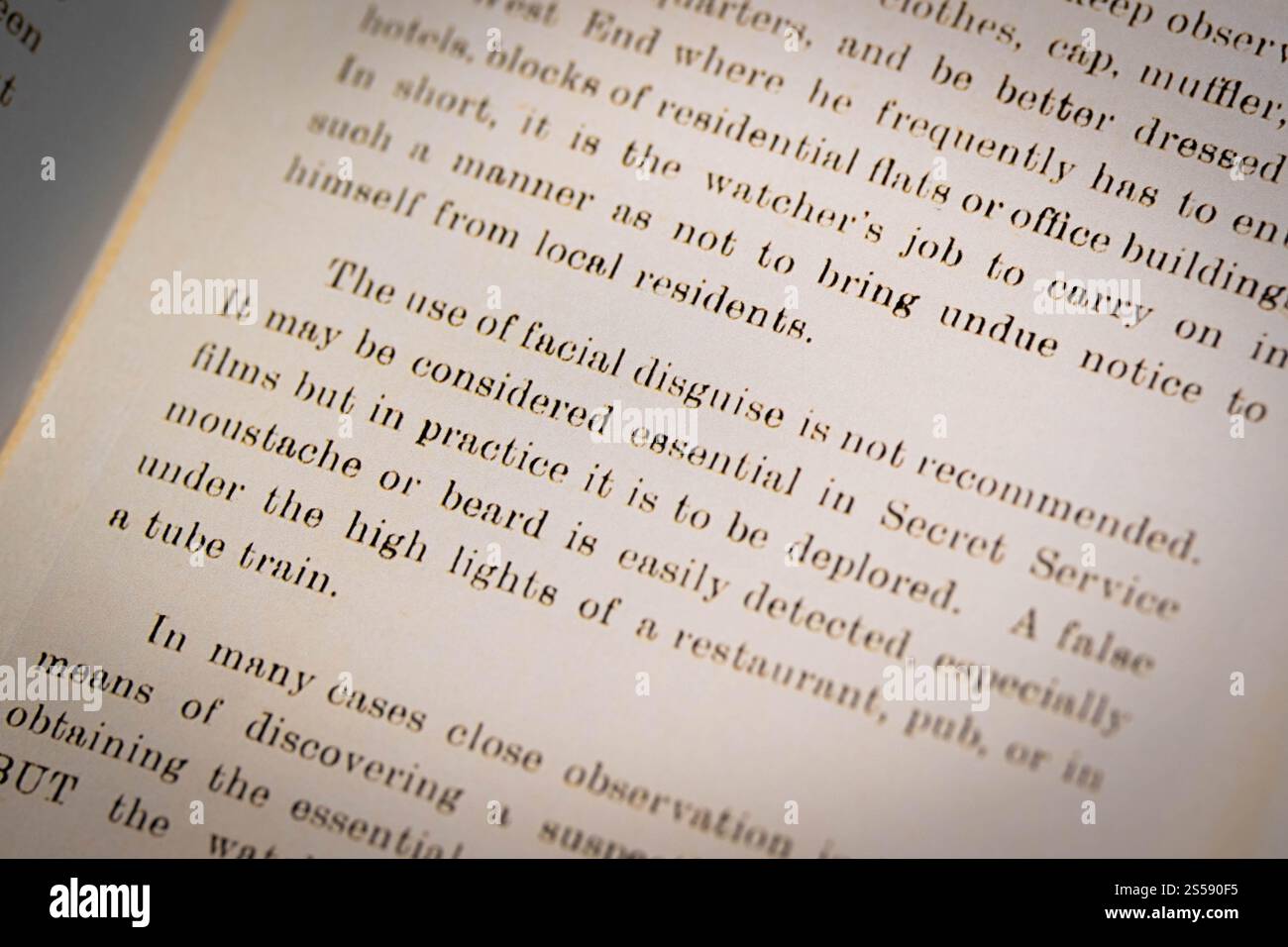 A page from a training guide on 'Observation' a book teaching the ...