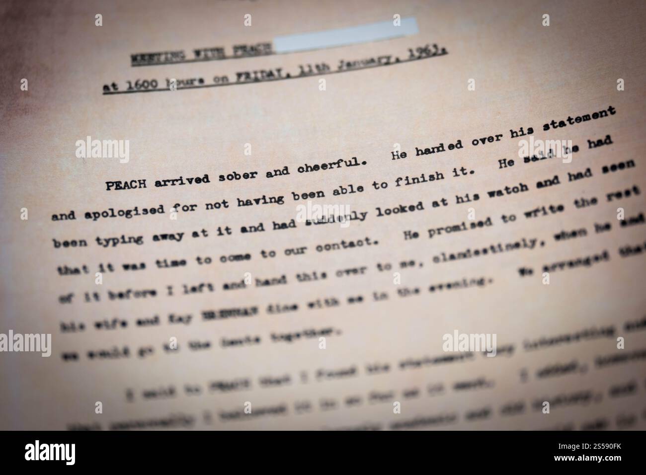 A report of Philby's meeting with Nicholas Elliott in Beirut which lead ...