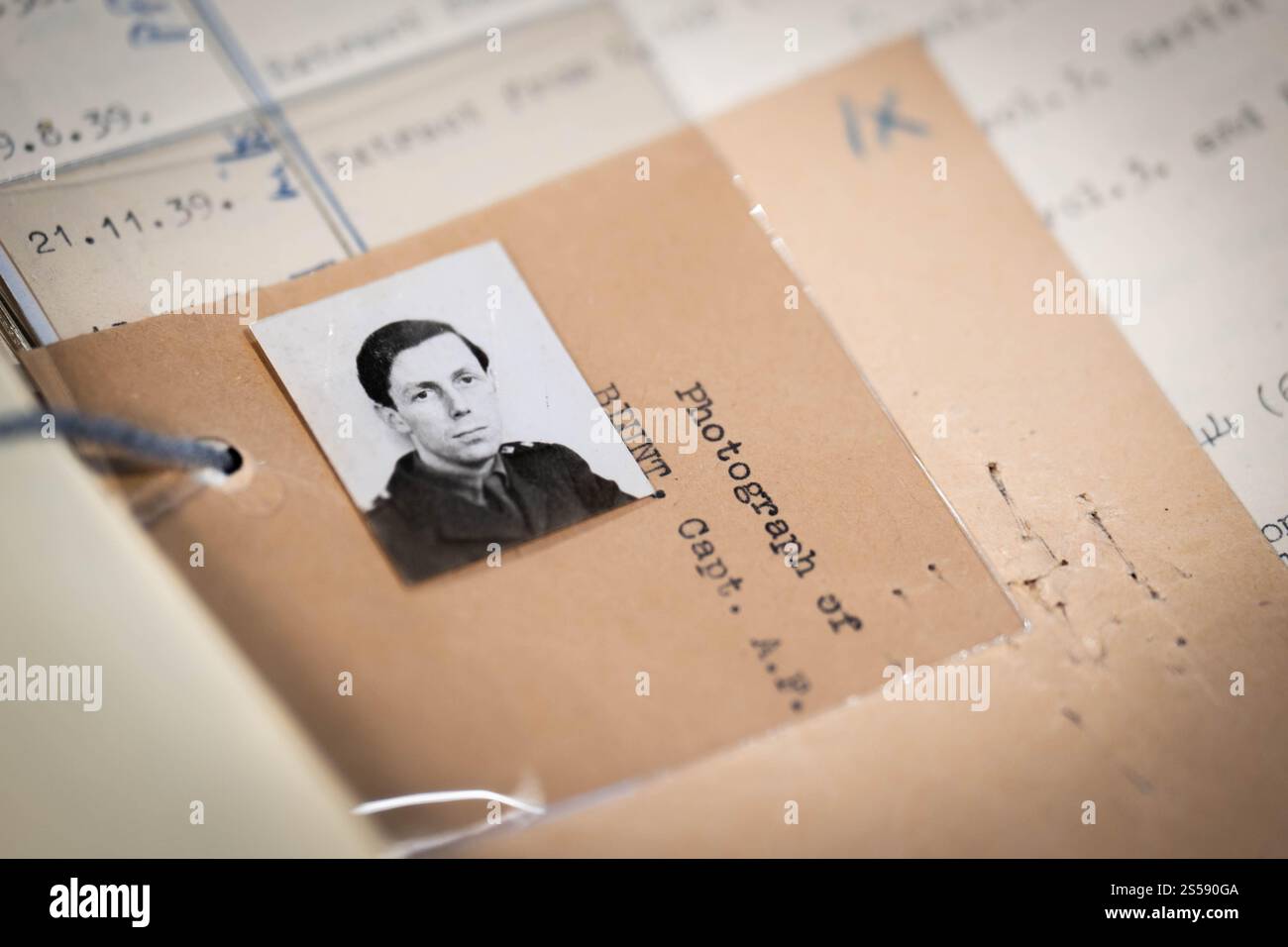 A photo of Anthony Blunt inside one of the many files MI5 has made ...