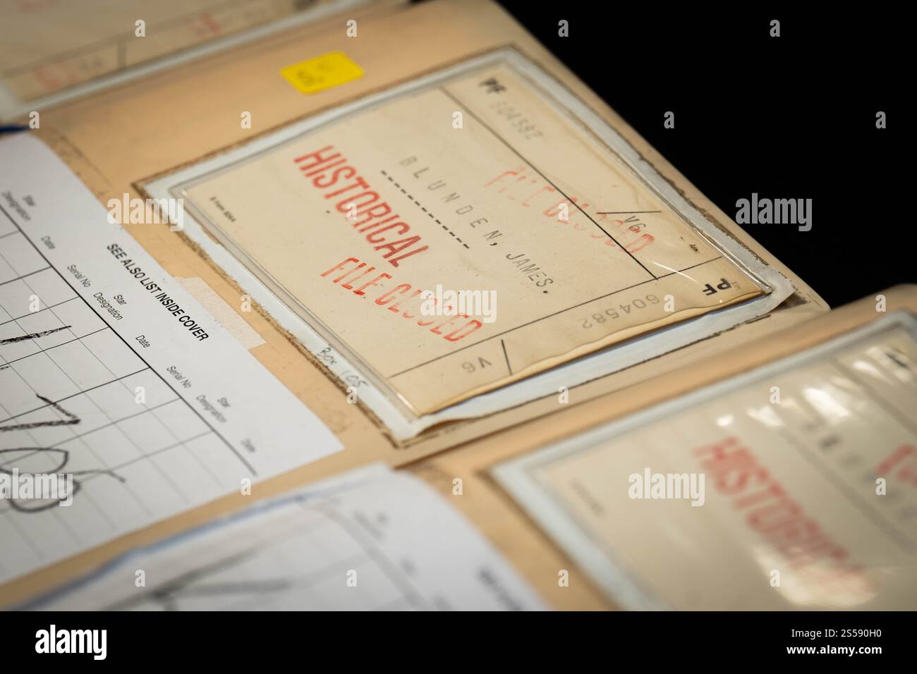 The front cover of one of the Anthony Blunt files, one of the many ...