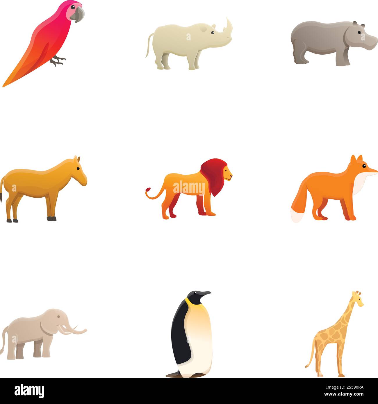 Zoo gate icon in Stock Vector Images - Alamy
