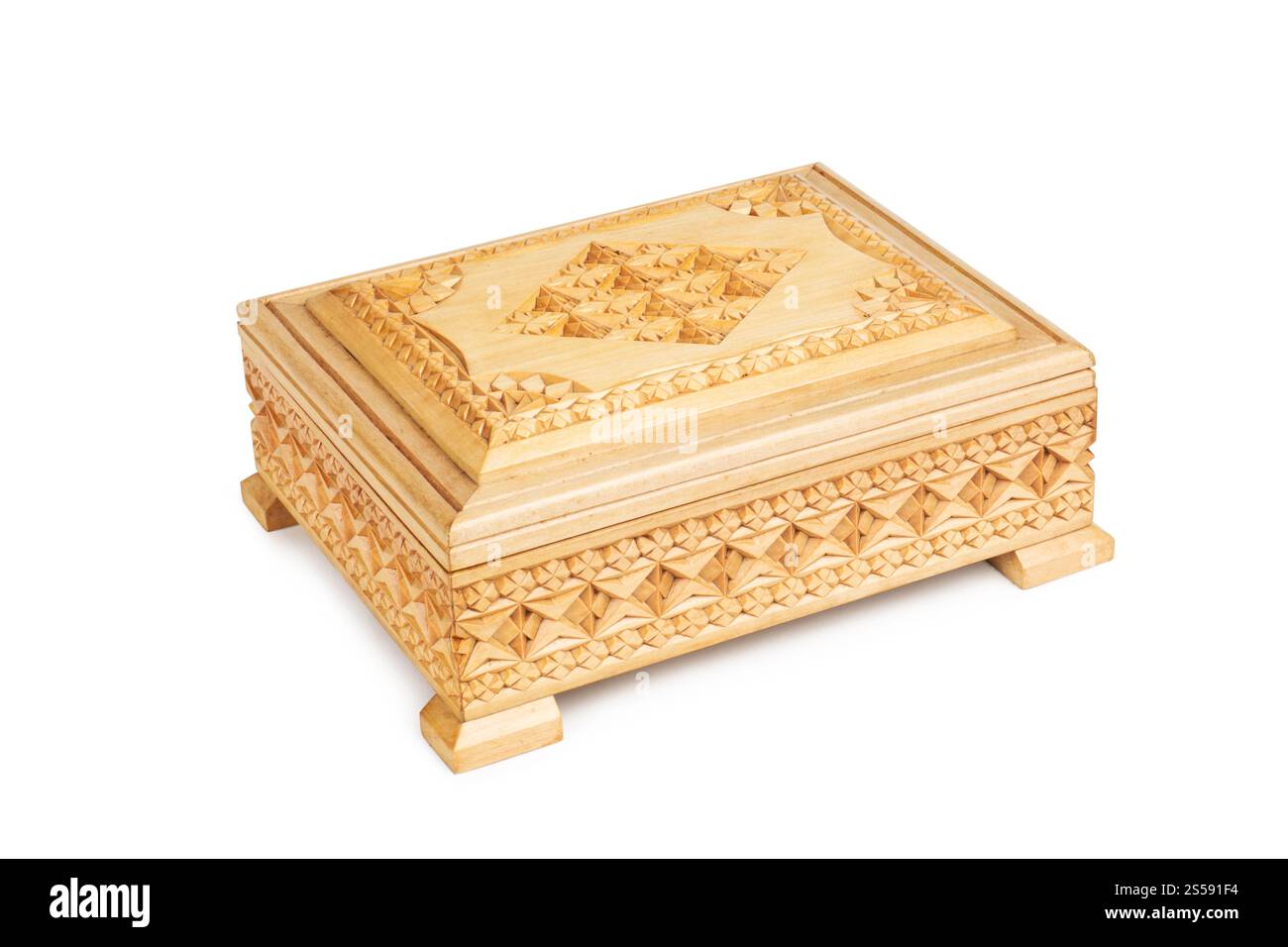 old antique, closed, arabic trunk isolated on white background. old ...